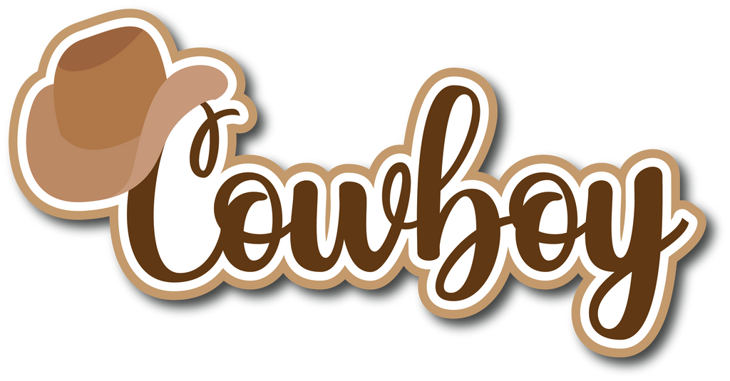 Cowboy - Scrapbook Page Title Sticker – Autumn's Crafty Corner