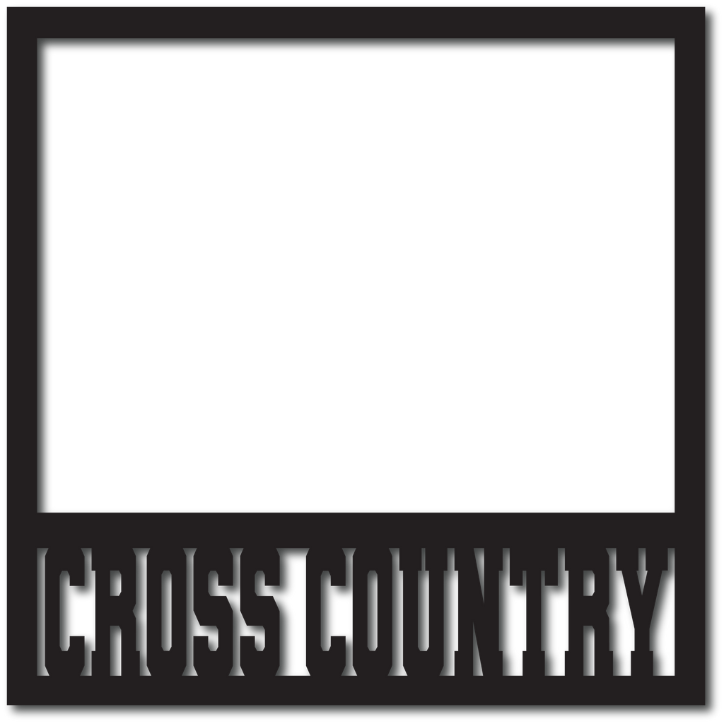 Cross Country - Scrapbook Overlay - Digital Cut File - SVG - INSTANT D ...
