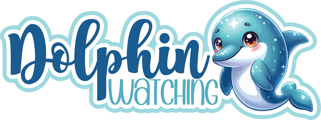 Dolphin Watching - Scrapbook Page Title Sticker – Autumn's Crafty Corner