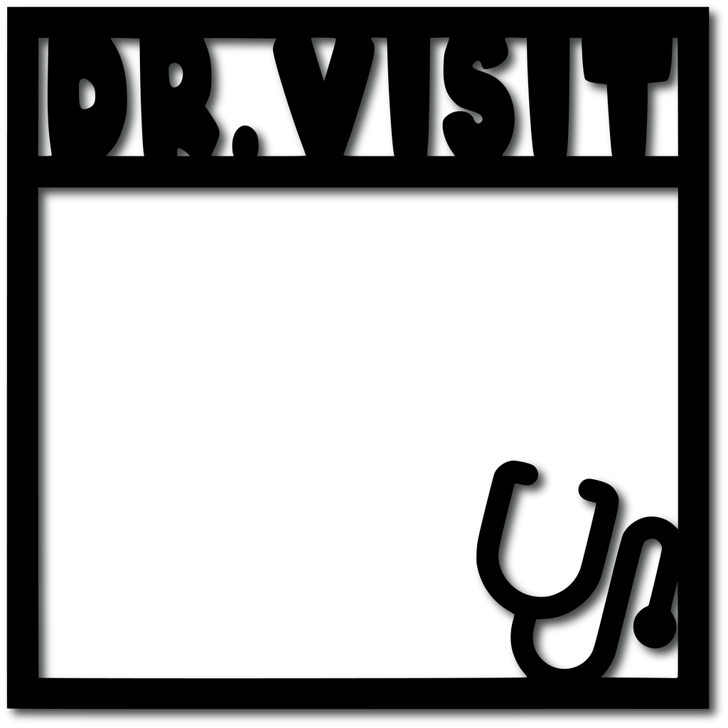 Dr Visit - Scrapbook Overlay - Digital Cut File - SVG - INSTANT DOWNLO ...