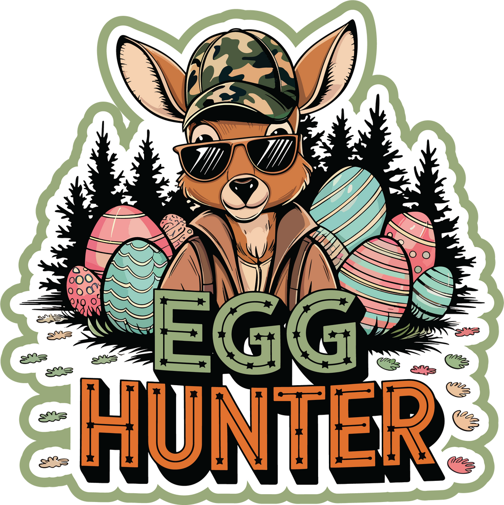 Egg Hunter - Easter - Scrapbook Page Title Die Cut – Autumn's Crafty Corner