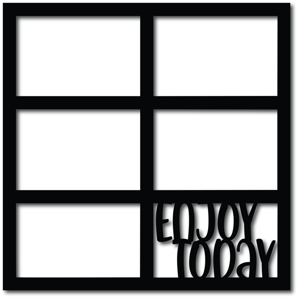 Enjoy Life - Scrapbook Overlay - Digital Cut File - SVG - INSTANT DOWN ...