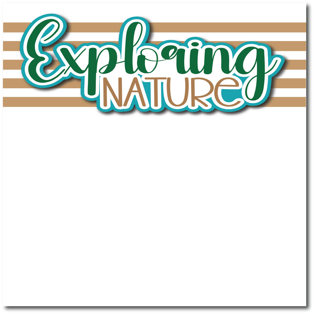 Exploring Nature - Printed Premade Scrapbook Page 12x12 Layout – Autumn ...