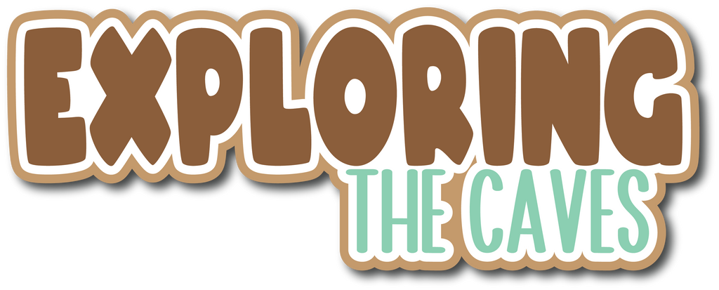 Exploring the Caves - Scrapbook Page Title Sticker – Autumn's Crafty Corner