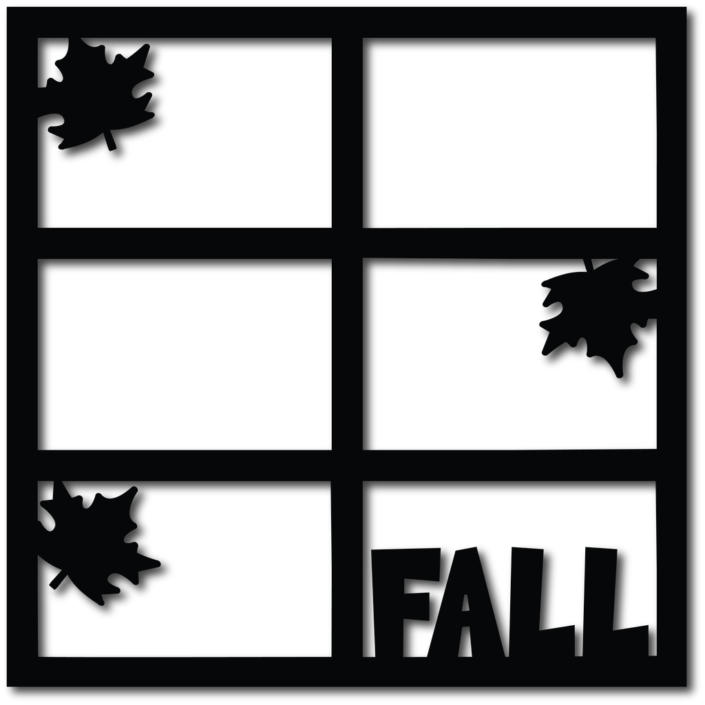 Fall - 6 Frames - Scrapbook Overlay - Digital Cut File - SVG - INSTANT ...