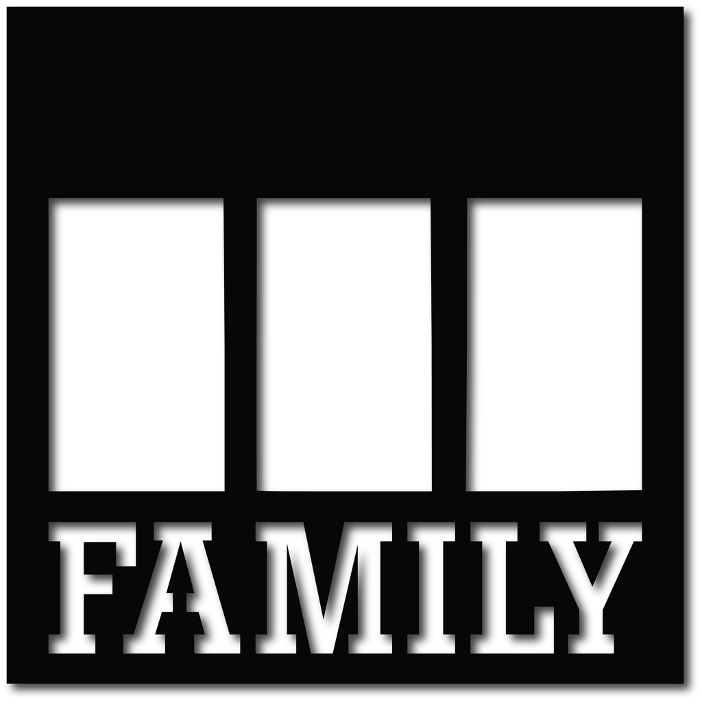 Family - 3 Frames - Scrapbook Overlay - Digital Cut File - SVG - INSTA ...