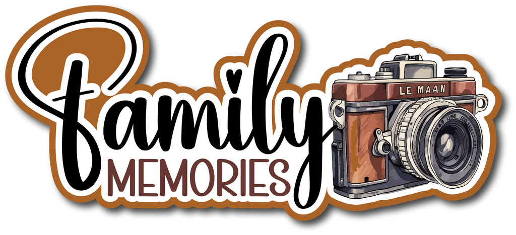 Family Memories - Scrapbook Page Title Sticker – Autumn's Crafty Corner