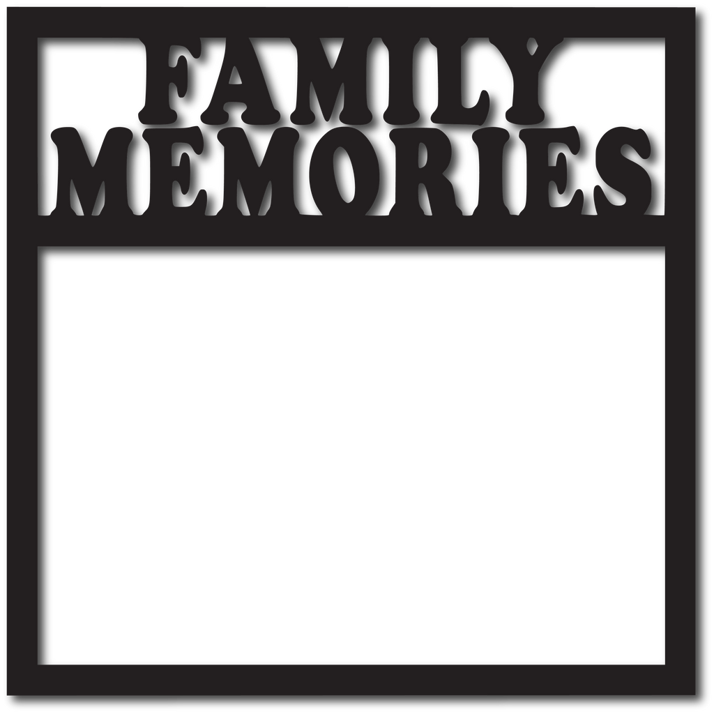 Family Memories - Scrapbook Overlay - Digital Cut File - SVG - INSTANT ...