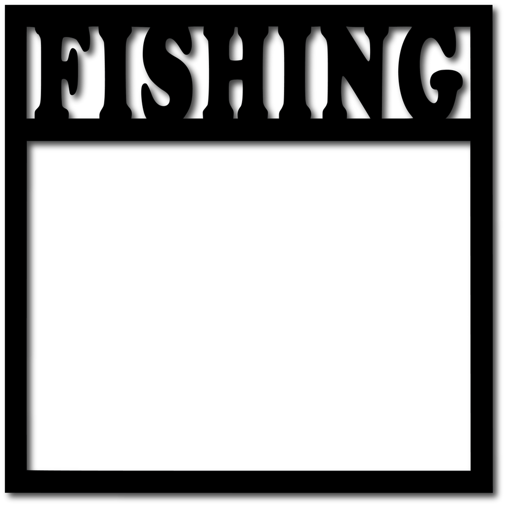 Fishing - Scrapbook Overlay - Digital Cut File - SVG - INSTANT DOWNLOA ...