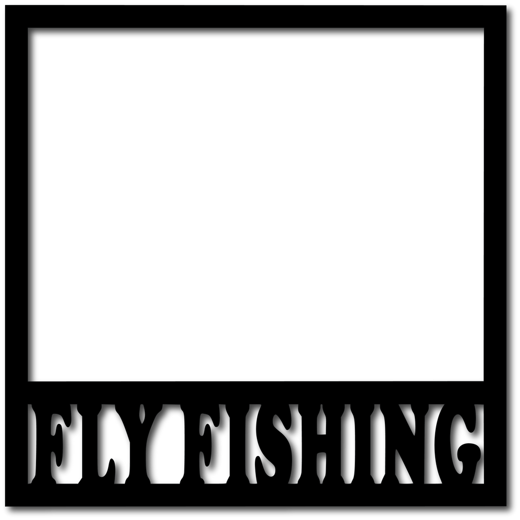 Fly Fishing - Scrapbook Overlay - Digital Cut File - SVG - INSTANT DOW ...