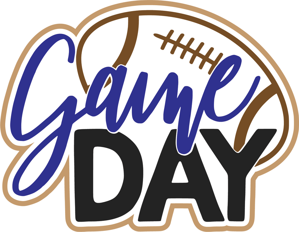 Game Day - Football - Scrapbook Page Title Sticker – Autumn's Crafty Corner