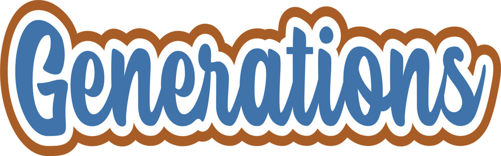 Generations - Scrapbook Page Title Die Cut – Autumn's Crafty Corner