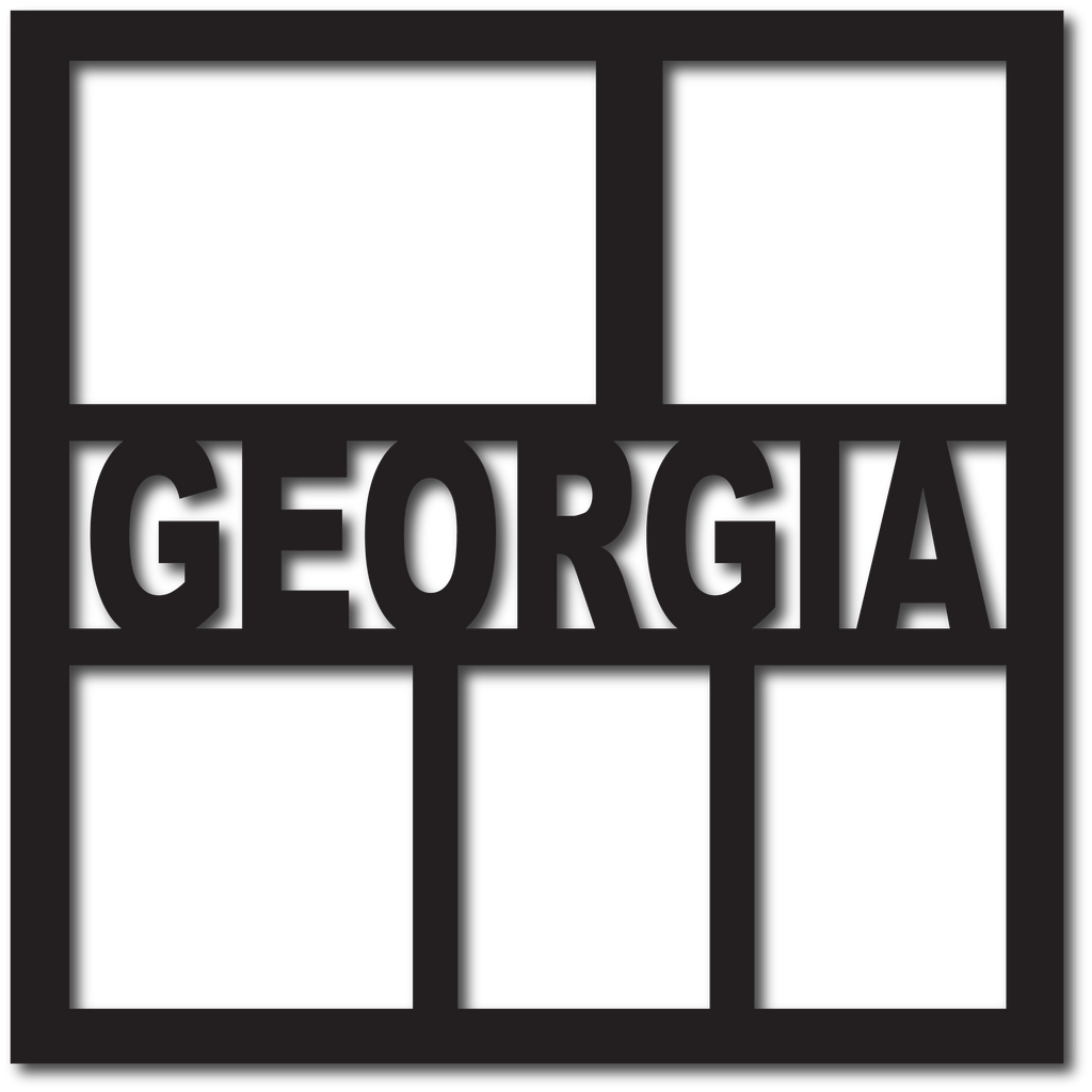 Georgia - 5 Frames - Scrapbook Overlay - Digital Cut File - SVG - INST ...