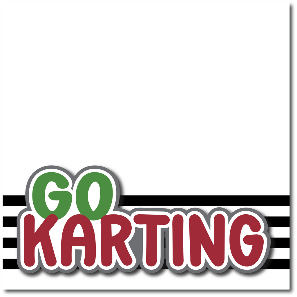 Go Karting - Printed Premade Scrapbook Page 12x12 Layout – Autumn's ...