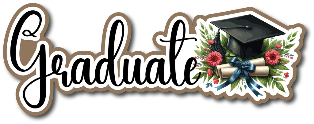 Graduate - Scrapbook Page Title Sticker – Autumn's Crafty Corner
