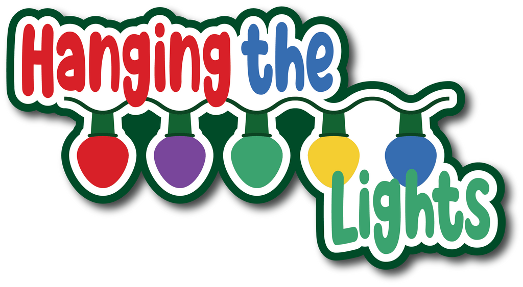 Hanging the Lights - Scrapbook Page Title Sticker – Autumn's Crafty Corner