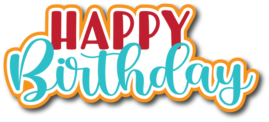 Happy Birthday - Scrapbook Page Title Sticker – Autumn's Crafty Corner