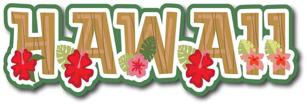 Hawaii - Scrapbook Page Title Die Cut – Autumn's Crafty Corner