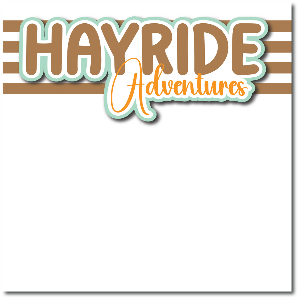 Hayride Adventures - Printed Premade Scrapbook Page 12x12 Layout ...