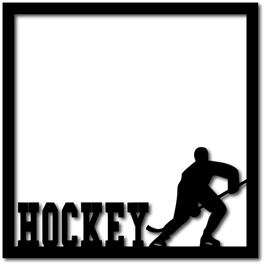 Hockey - Scrapbook Overlay - Digital Cut File - SVG - INSTANT DOWNLOAD ...