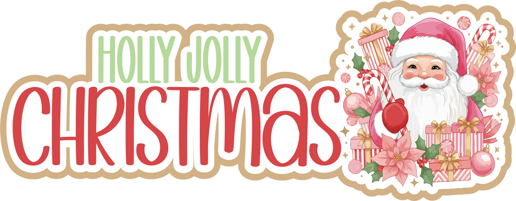 Holly Jolly - 4 Frames - Scrapbook Page Layered Overlay Kit – Autumn's ...