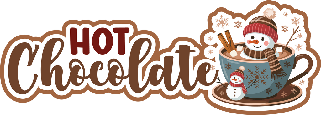 Hot Chocolate - 5 Frames - Scrapbook Page Layered Overlay Kit – Autumn ...