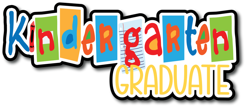 Kindergarten Graduate - Scrapbook Page Title Sticker – Autumn's Crafty ...