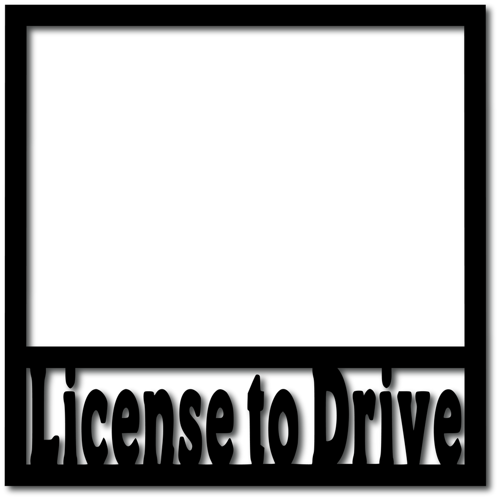 License to Drive - Scrapbook Overlay - Digital Cut File - SVG - INSTAN ...