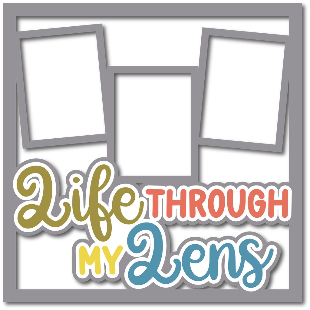 Life Through My Lens - 3 Frames - Layered Overlay - Digital Cut File ...