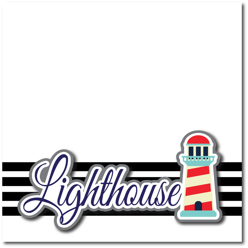 Lighthouse - Printed Premade Scrapbook Page 12x12 Layout – Autumn's ...