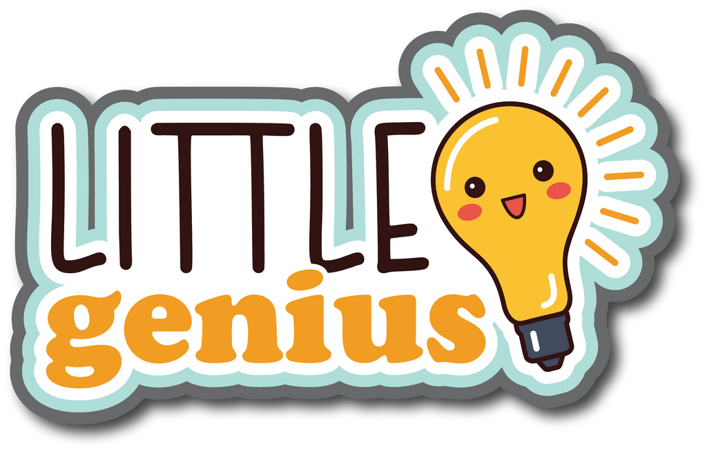 Little Genius - Scrapbook Page Title Sticker – Autumn's Crafty Corner