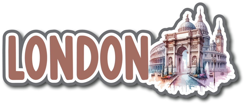 London - Scrapbook Page Title Sticker – Autumn's Crafty Corner