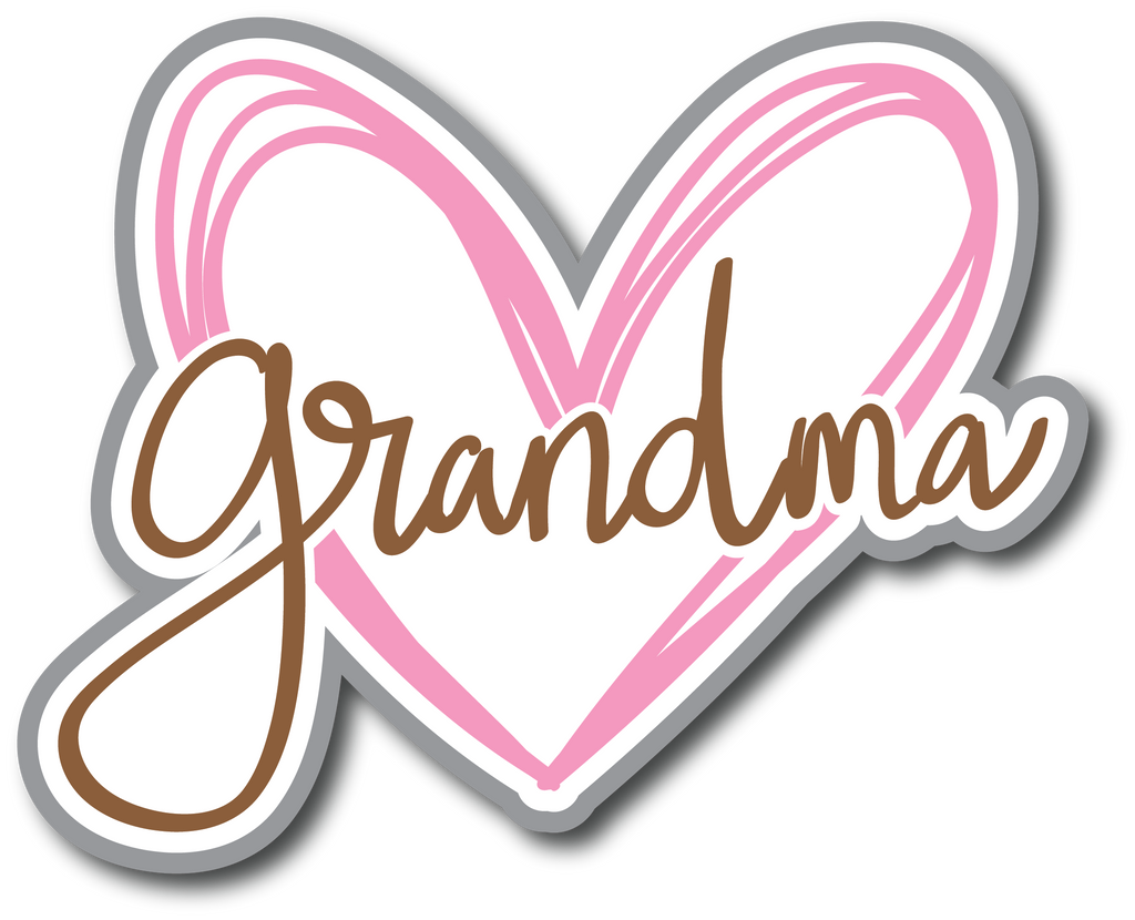 Love Grandma - Scrapbook Page Title Sticker – Autumn's Crafty Corner
