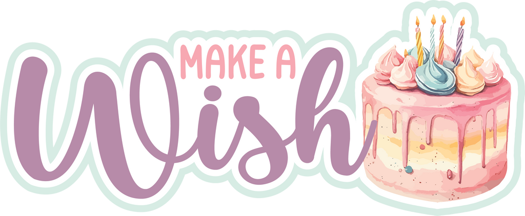 Make a Wish - Scrapbook Page Title Sticker – Autumn's Crafty Corner