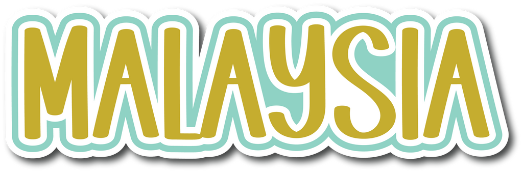 Malaysia - Scrapbook Page Title Sticker – Autumn's Crafty Corner