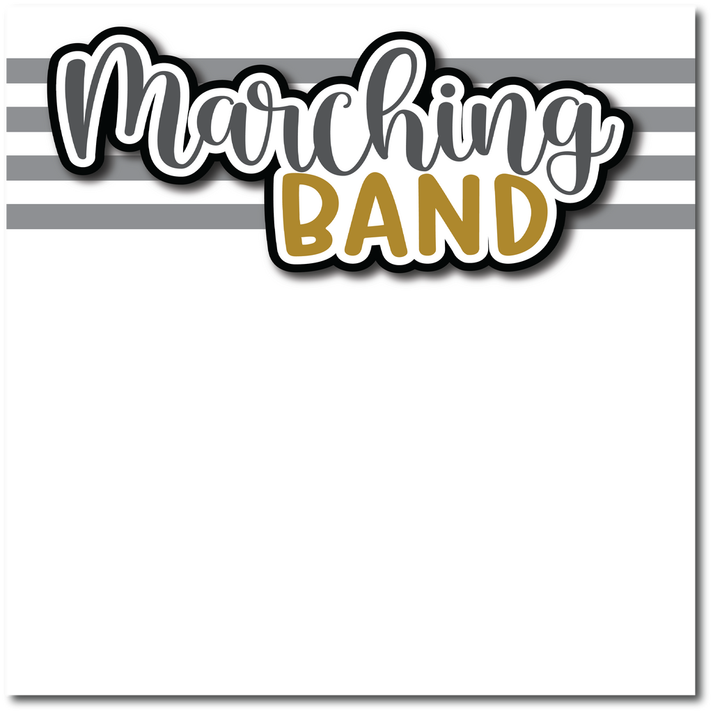 Marching Band - Printed Premade Scrapbook Page 12x12 Layout – Autumn's ...