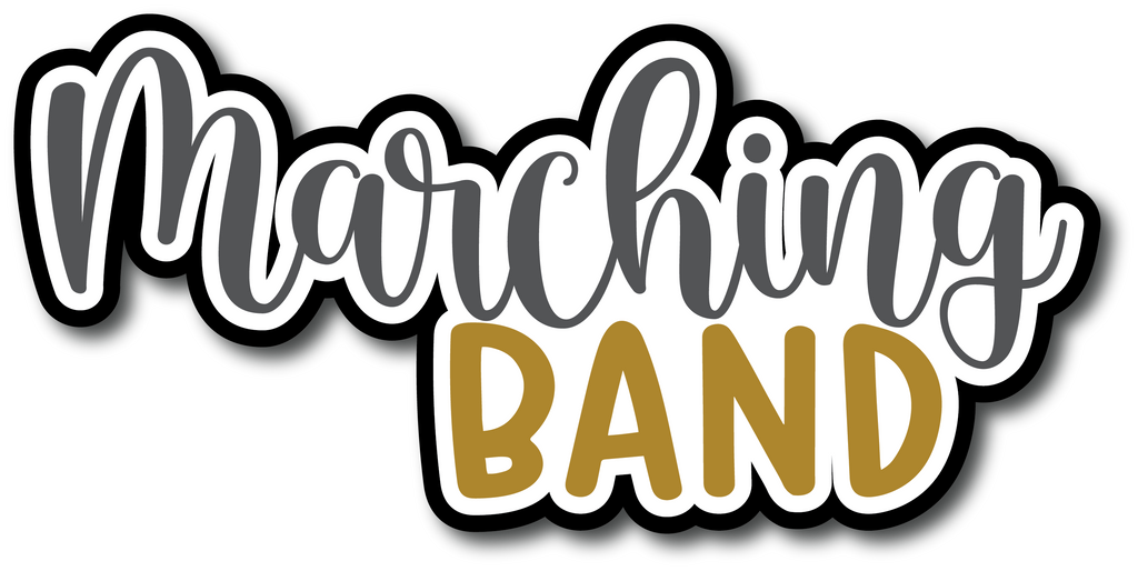 Marching Band - Scrapbook Page Title Sticker – Autumn's Crafty Corner
