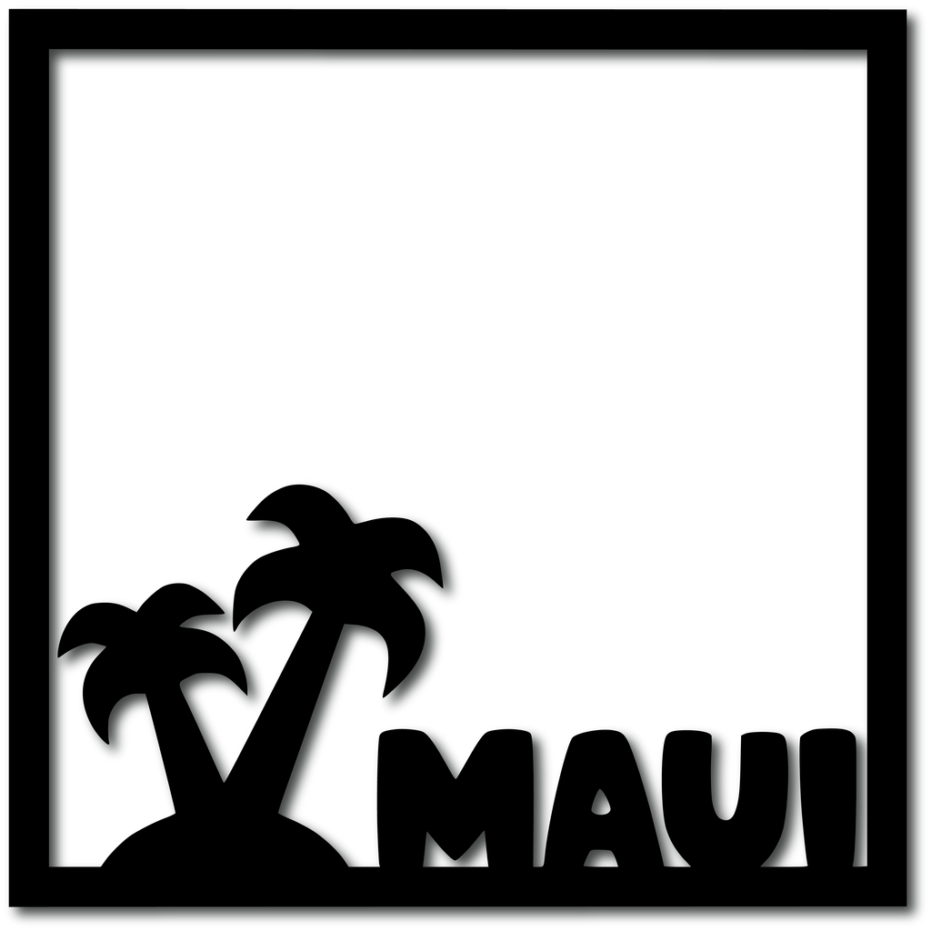 Maui - Scrapbook Overlay - Digital Cut File - SVG - INSTANT DOWNLOAD ...