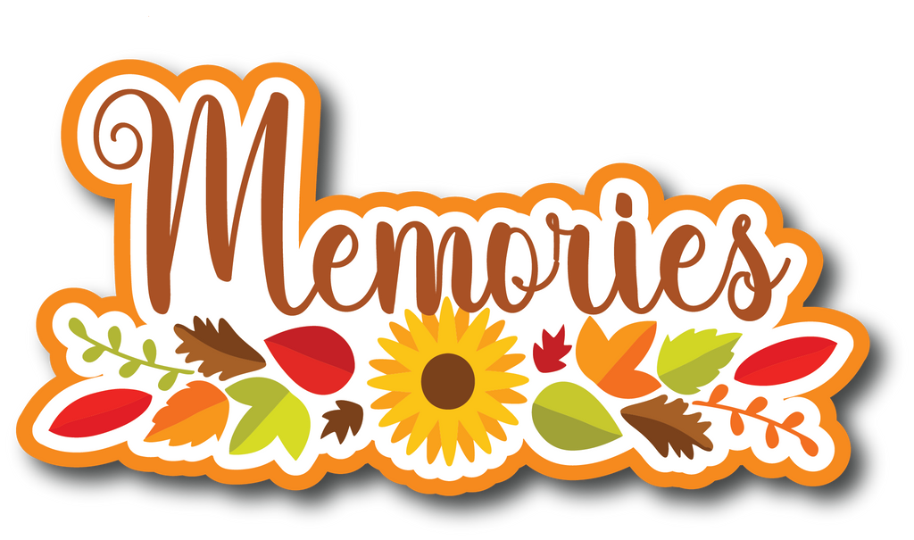 Memories - Scrapbook Page Title Sticker – Autumn's Crafty Corner