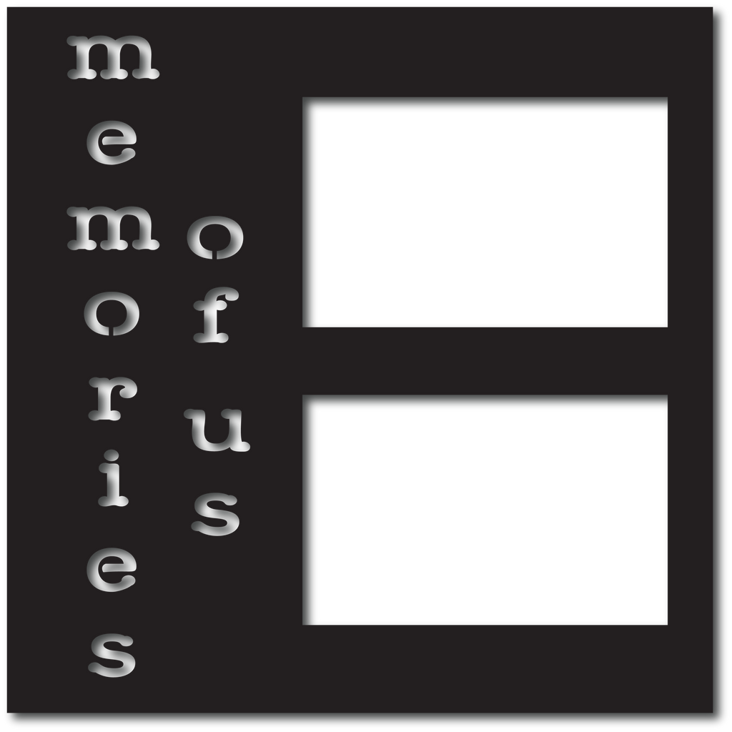 Memories of Us - 2 Frames - Scrapbook Overlay - Digital Cut File - SVG ...