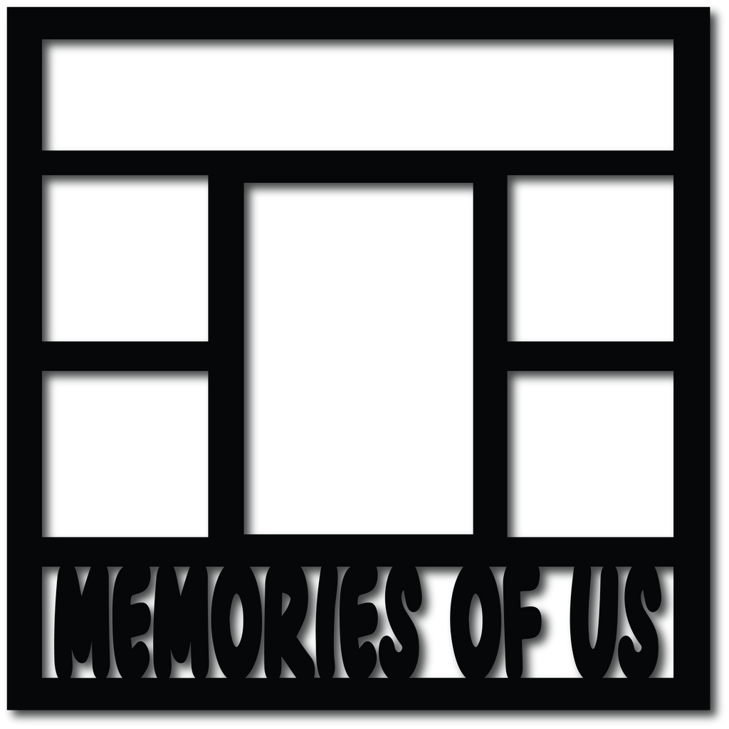 Memories of Us - 6 Frames - Scrapbook Overlay - Digital Cut File - SVG ...