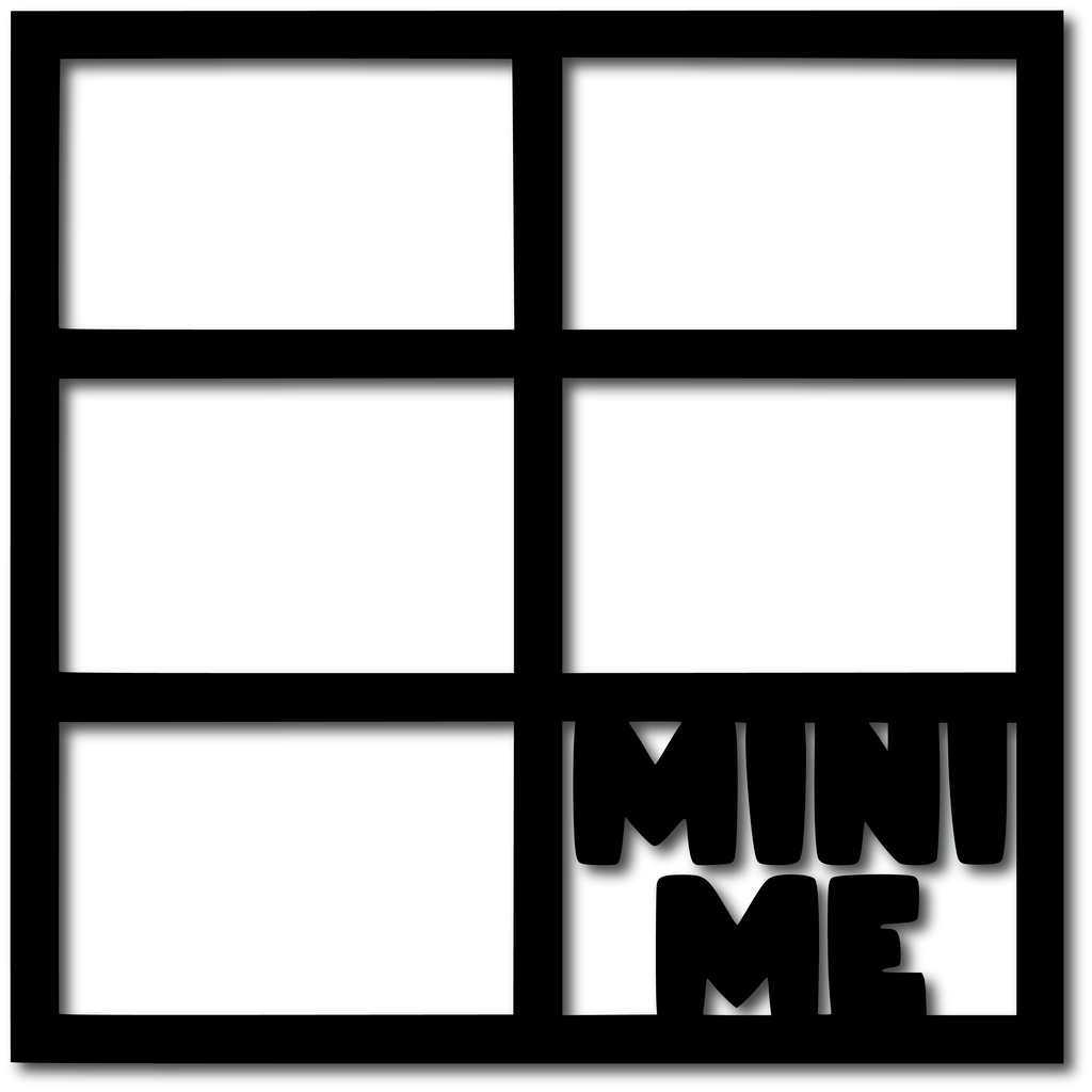 Mini Me - 6 Frames - Scrapbook Overlay - Digital Cut File - SVG - INST ...