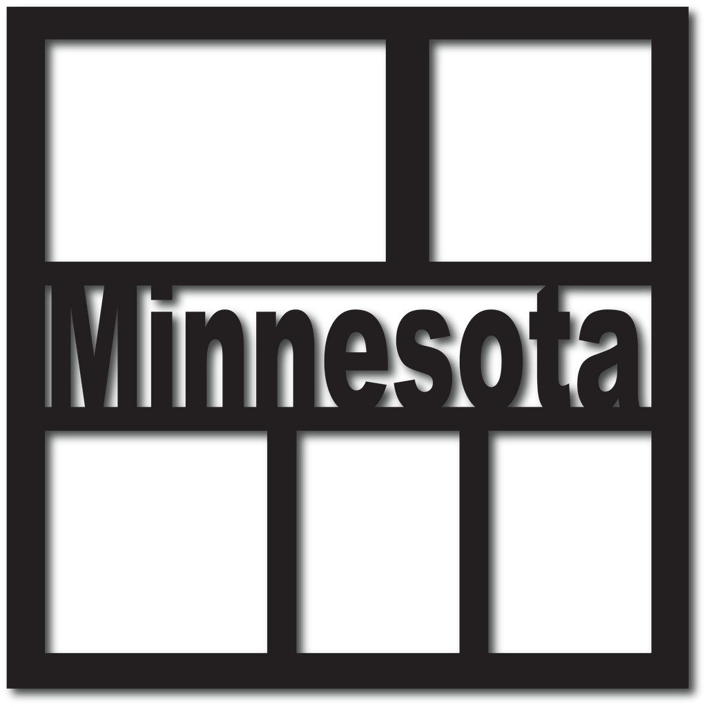 Minnesota - 5 Frames - Scrapbook Overlay - Digital Cut File - SVG - IN ...