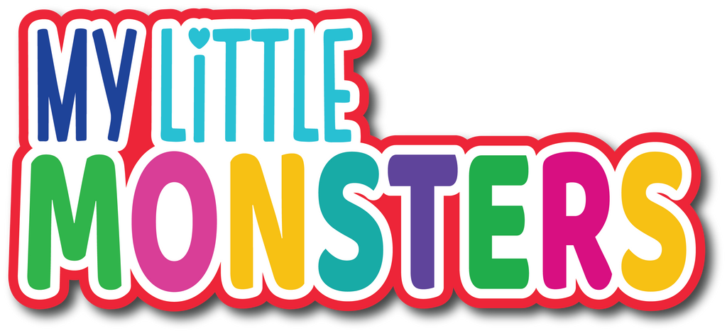 My LIttle Monsters - Scrapbook Page Title Sticker – Autumn's Crafty Corner