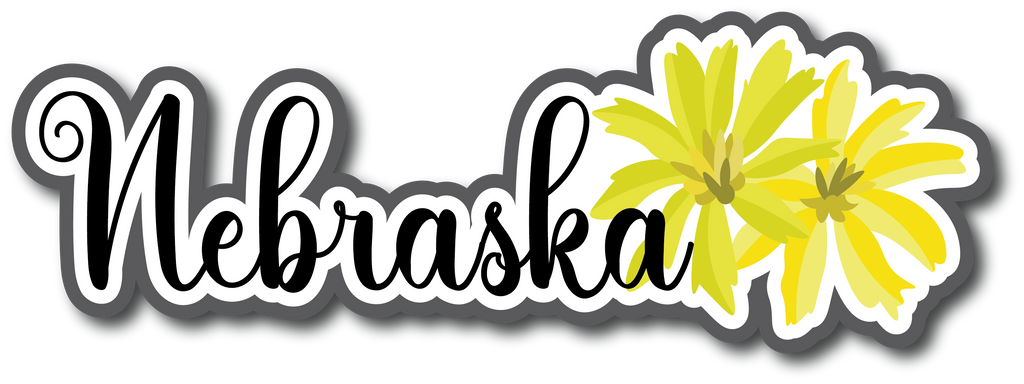 Nebraska - Scrapbook Page Title Sticker – Autumn's Crafty Corner