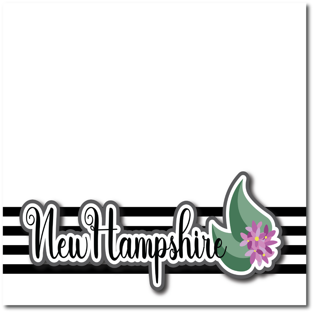 New Hampshire - Printed Premade Scrapbook Page 12x12 Layout – Autumn's ...