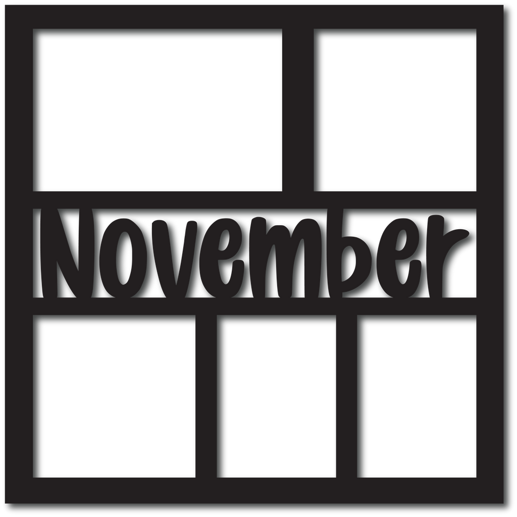 November - 5 Frames - Digital Cut File - SVG - INSTANT DOWNLOAD ...