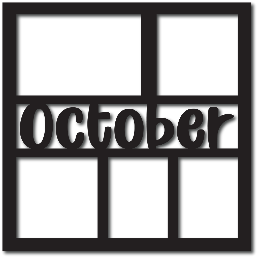 October - 5 Frames - Digital Cut File - SVG - INSTANT DOWNLOAD – Autumn ...