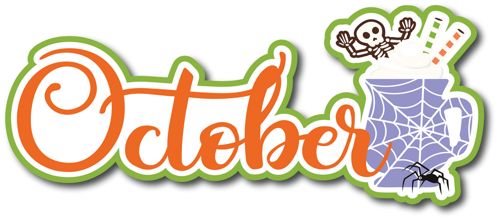 October - Scrapbook Page Title Sticker – Autumn's Crafty Corner