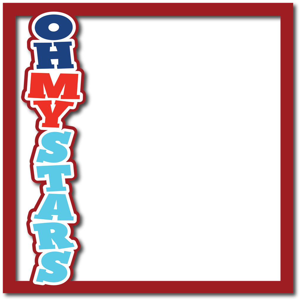 Oh My Stars - Layered Overlay - Digital Cut File - SVG - INSTANT DOWNL ...